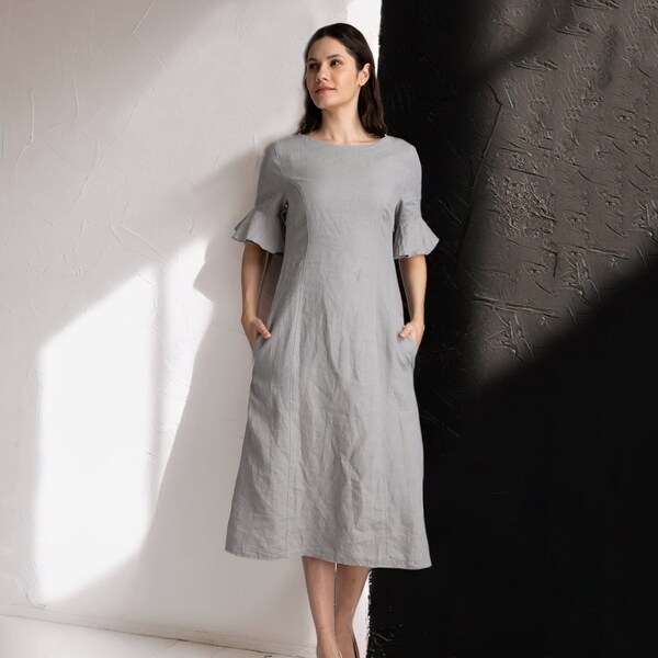 Grey Short Dress - Etsy