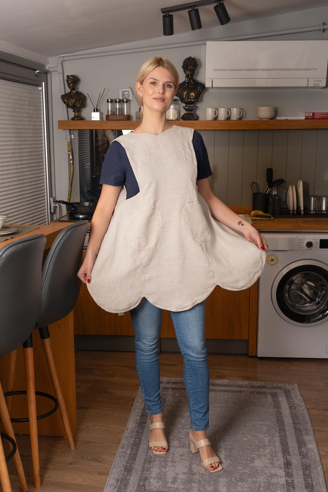 Handmade Linen Apron - Apron for Women - Gardening Apron - Apron for ...