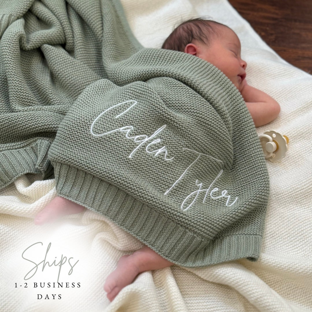 Baby Gift Personalized Name Baby Shower Newborn Baby Gift Embroidered ...