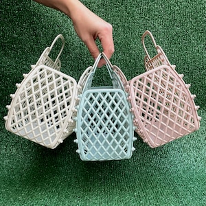 Retro Jelly Basket, Bridal Party Baskets, Toddler Party Favor Jelly ...