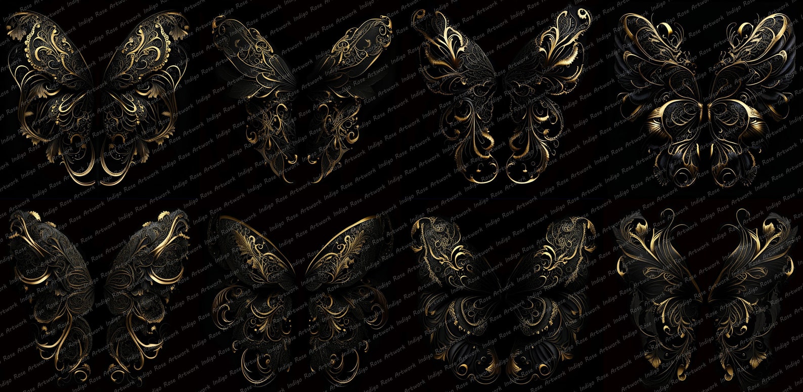 Gold Filigree Fairy Wing Overlays, Angel Wing Overlays, Photoshop ...