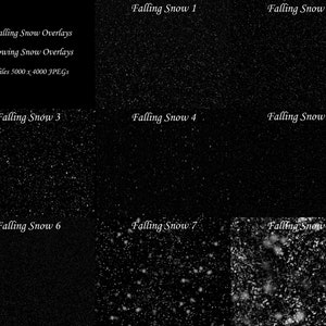27 Realistic Snow Overlays, Falling Snow, Blowing Show, Photoshop ...