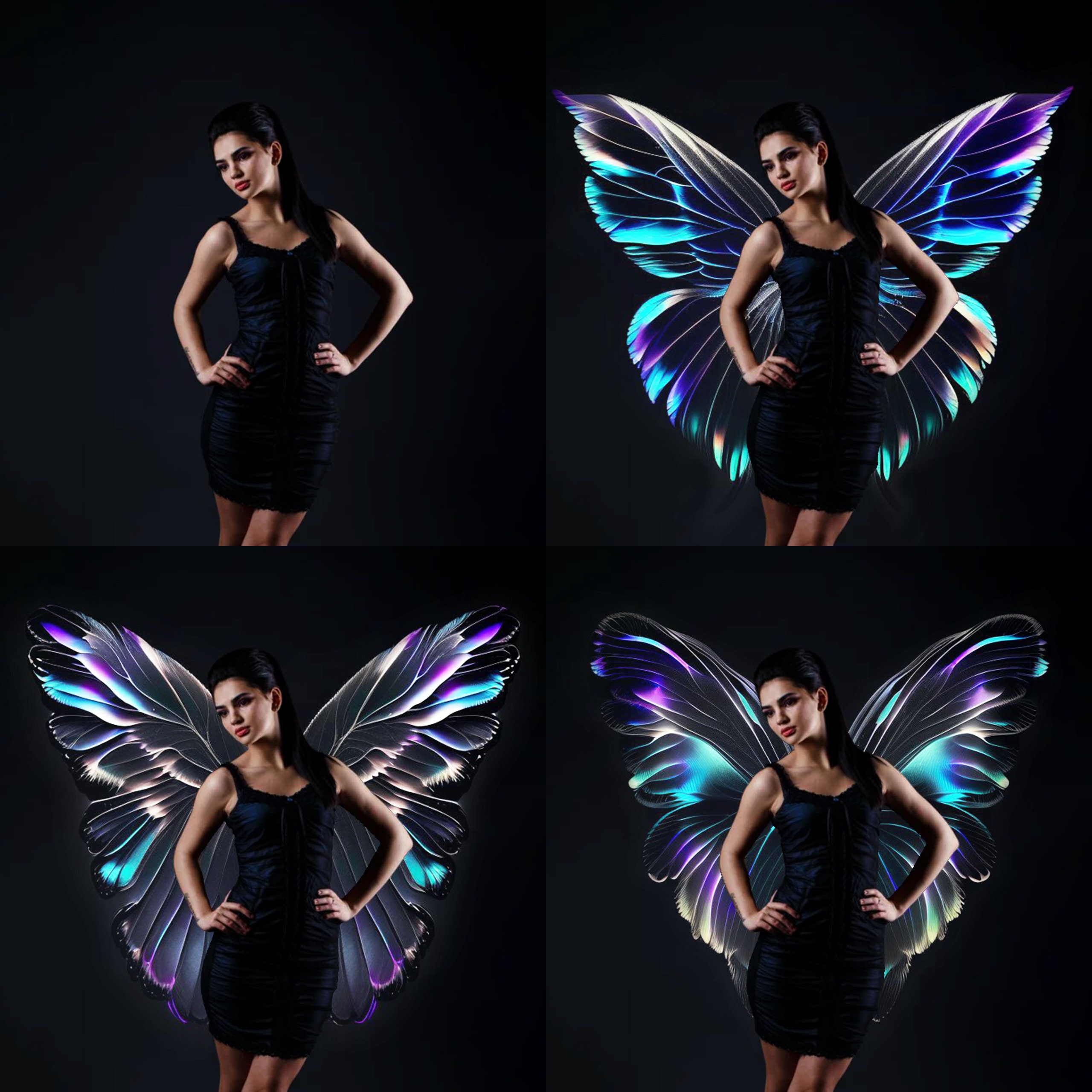Luminescent Fairy Wing Overlays, Angel Wing Overlays, Photoshop ...