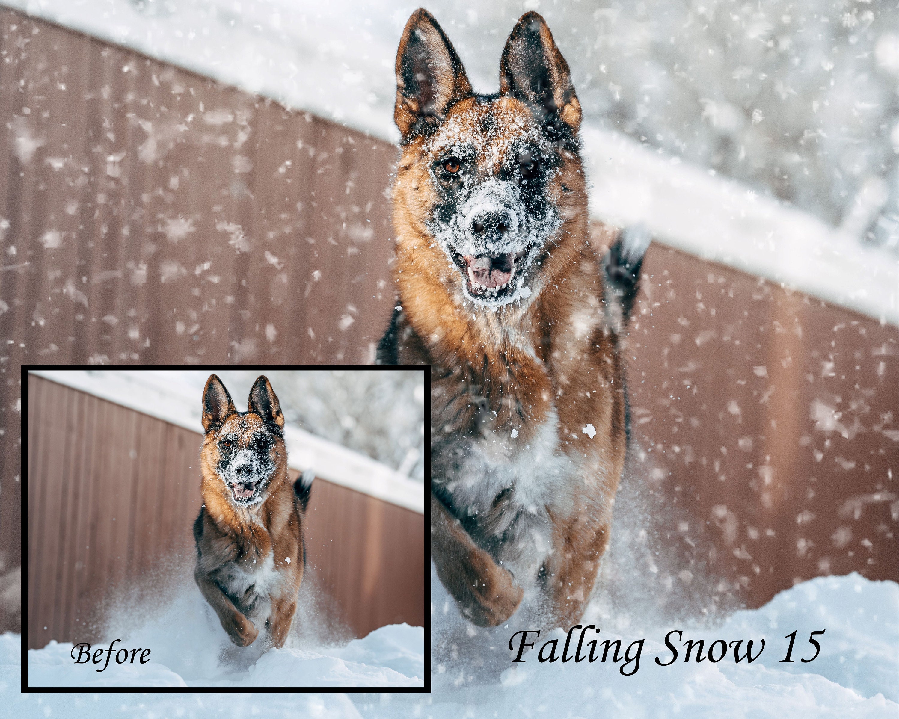 27 Realistic Snow Overlays, Falling Snow, Blowing Show, Photoshop ...