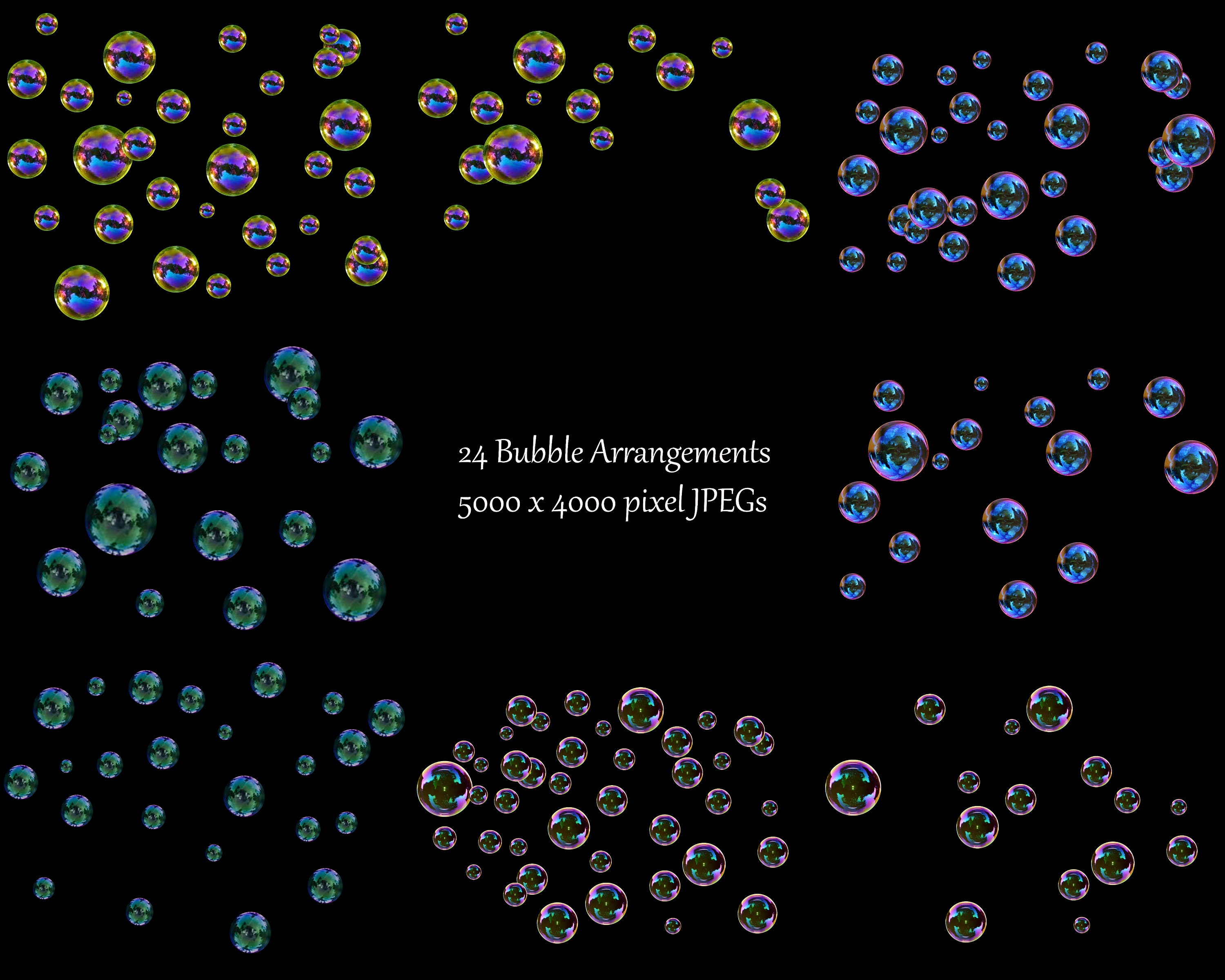 Realistic Soap Bubbles Overlay, Bubbles Overlay, Transparent Bubbles ...