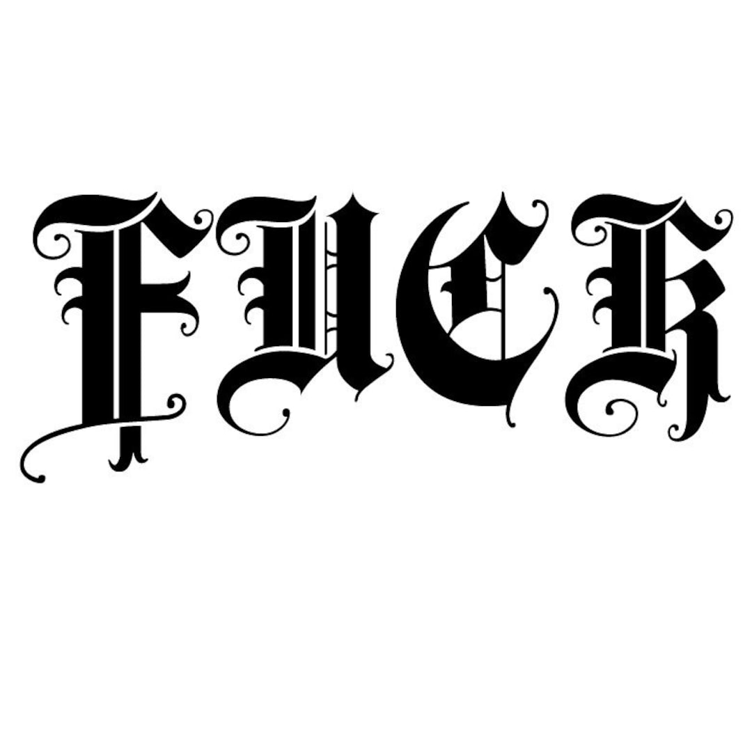 F*ck SVG/PNG/JPG, Cricut Cut File - Etsy