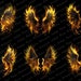 Fiery Angel Wing Overlays, Fairy Wing Overlays, Flaming Wing Overlays ...