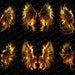 Fiery Angel Wing Overlays, Fairy Wing Overlays, Flaming Wing Overlays ...