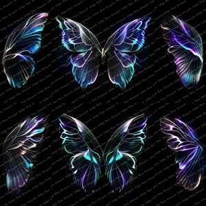 Luminescent Fairy Wing Overlays, Angel Wing Overlays, Photoshop ...