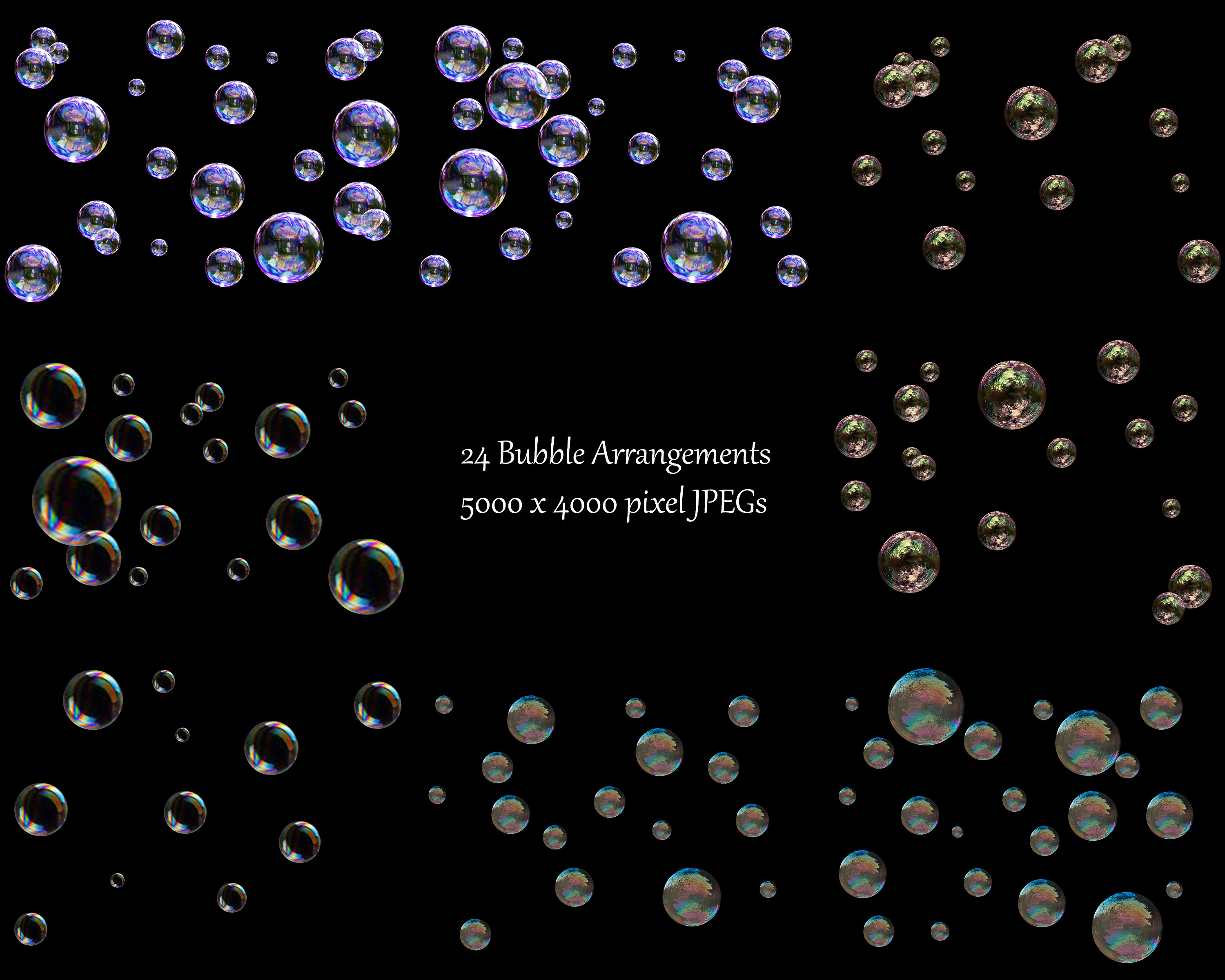 Realistic Soap Bubbles Overlay, Bubbles Overlay, Transparent Bubbles ...