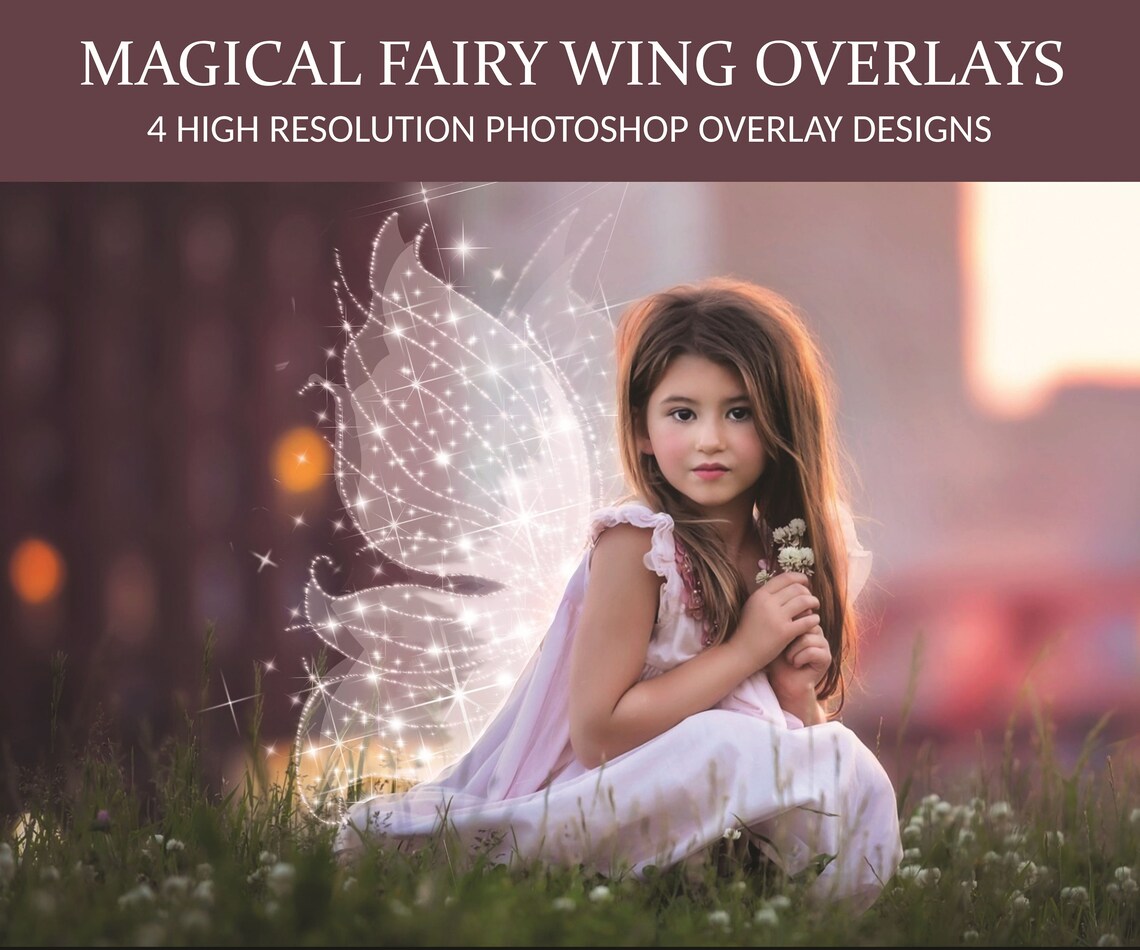Magical Fairy Wing Overlays, Angel Wing Overlays, Photoshop Overlays ...