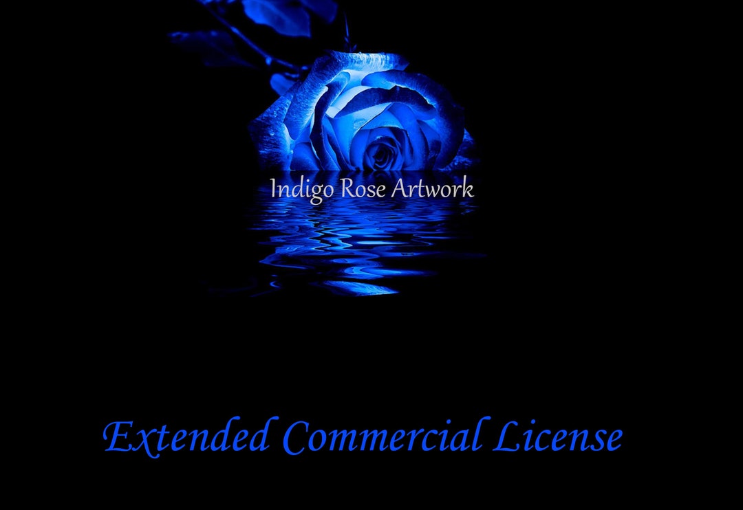 Indigo Rose Artwork Commercial License, Mass Production License ...