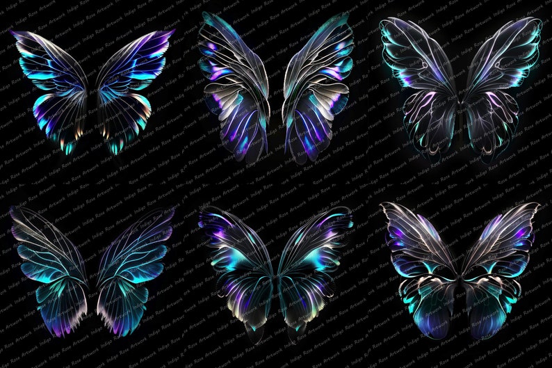 Luminescent Fairy Wing Overlays, Angel Wing Overlays, Photoshop ...