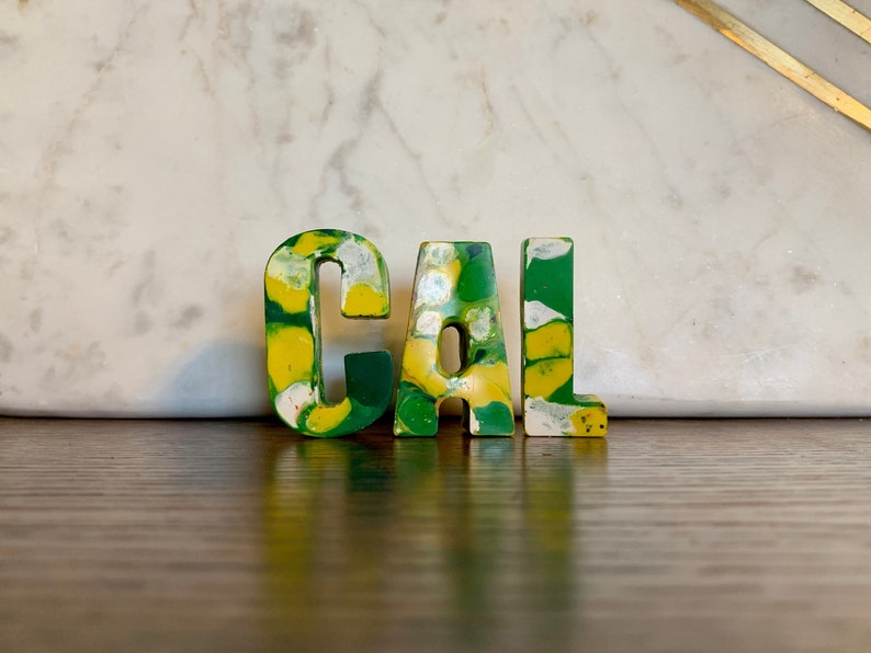 Personalized Crayon Letters - Etsy