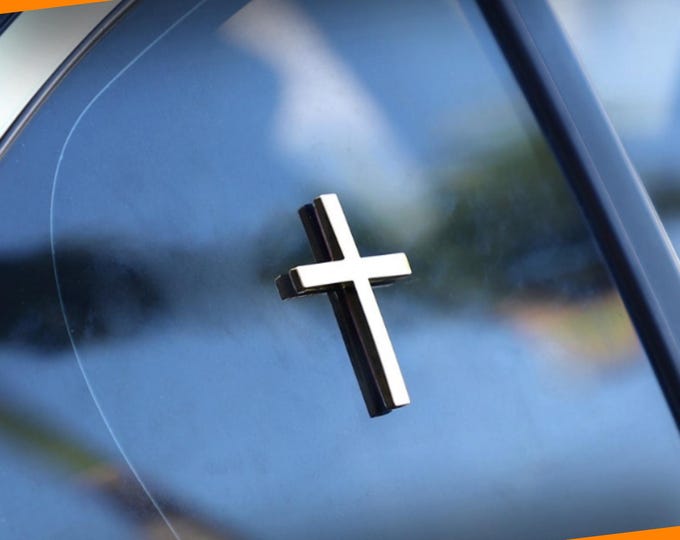 Christian Cross Jesus Cross Car Auto Bike Chrome Emblem Decal 3d ...