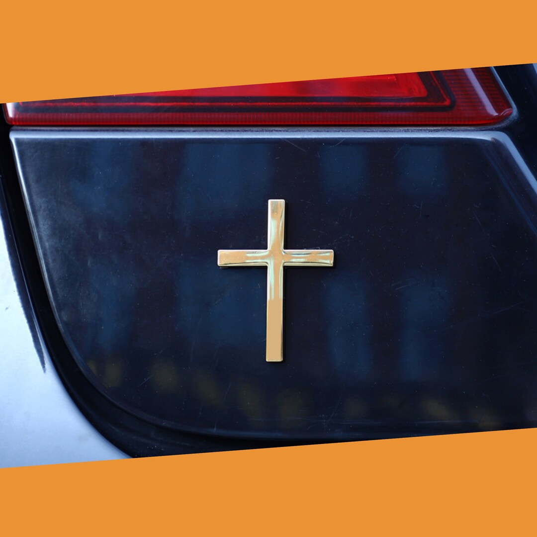 3D Metal Sticker Christian Cross Carlable - Etsy