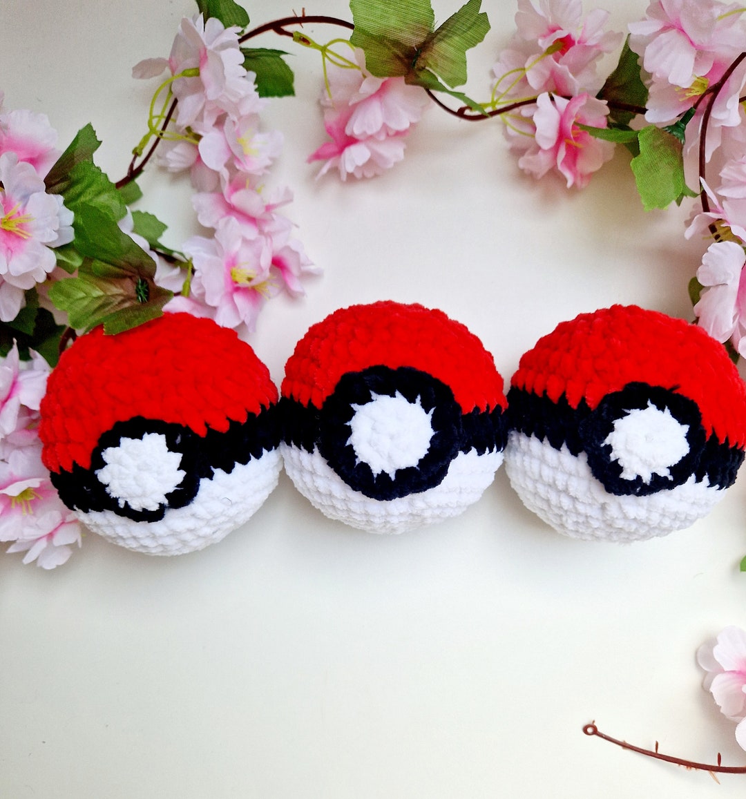 Amigurumi Pokeballs, Crochet Gift Ideasewingdiy valentine's Day Gift - Etsy