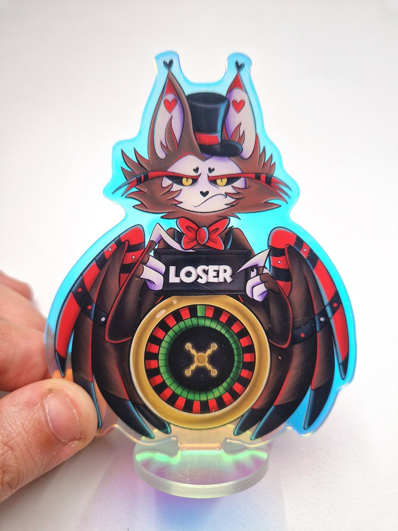 HH Standees Acrylic Display Figure, Acrylic Stand, Alastor, Lucifer ...
