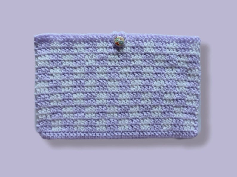 Book Sleeve Crochet Handmade Check Book Cover Protector Gift for ...