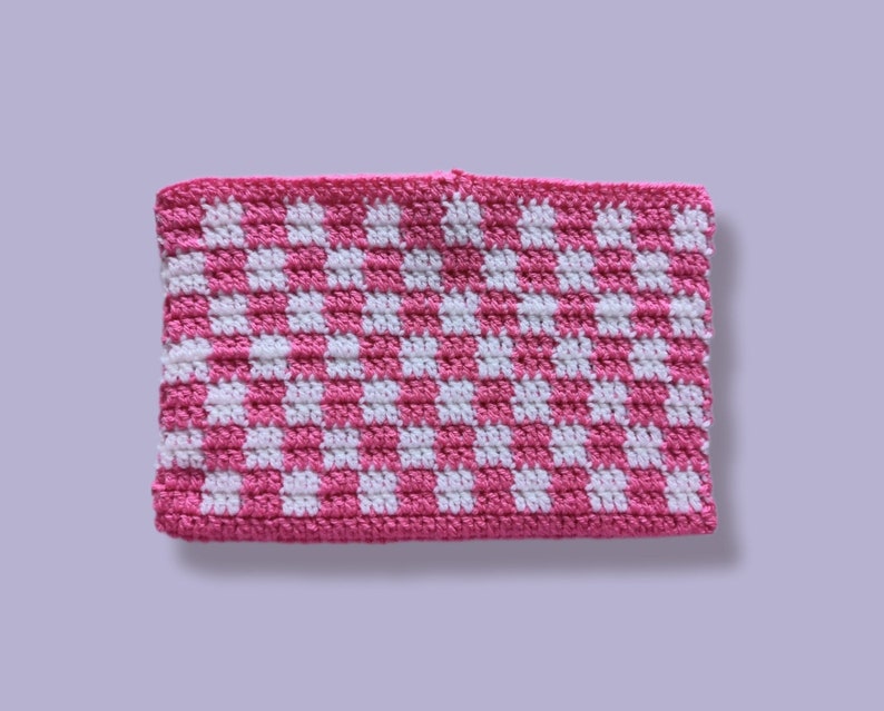 Book Sleeve Crochet Handmade Check Book Cover Protector Gift for ...