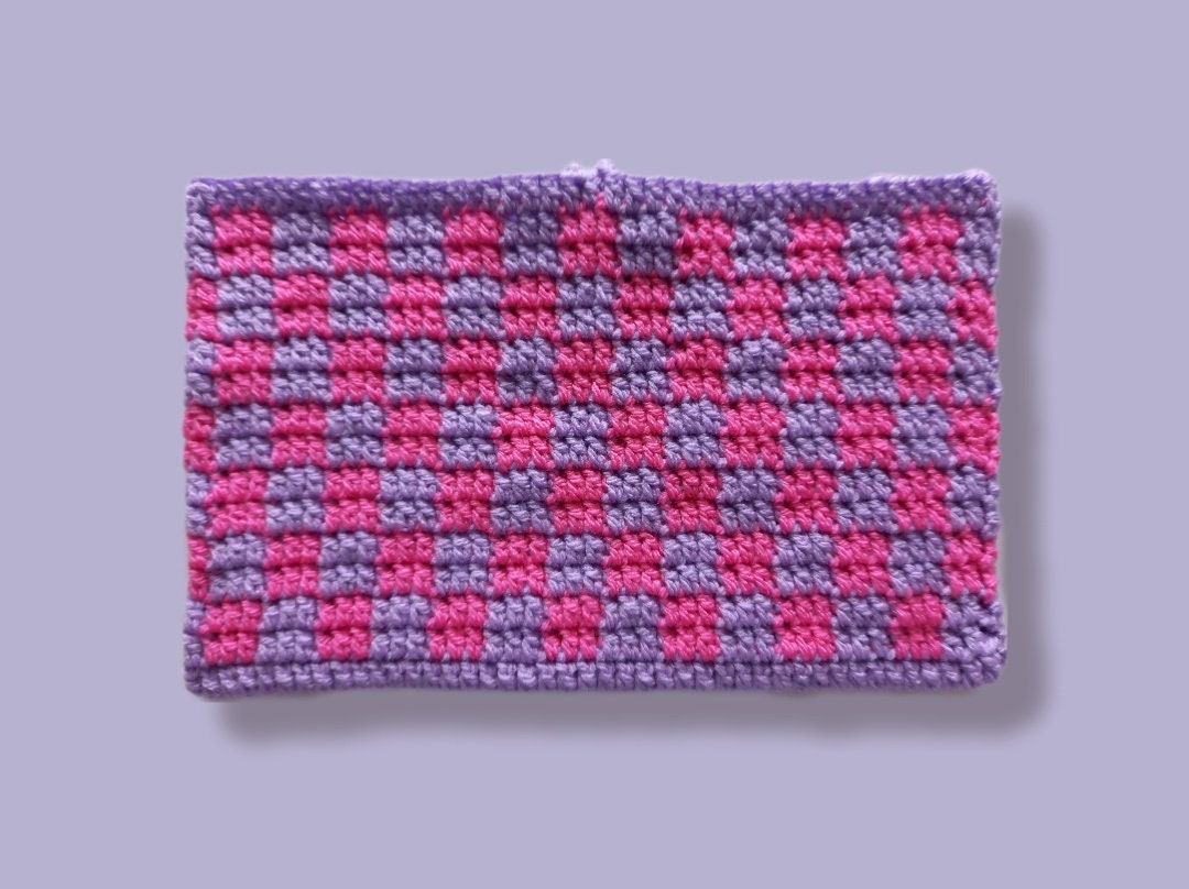 Book Sleeve Crochet Handmade Check Book Cover Protector Gift for ...