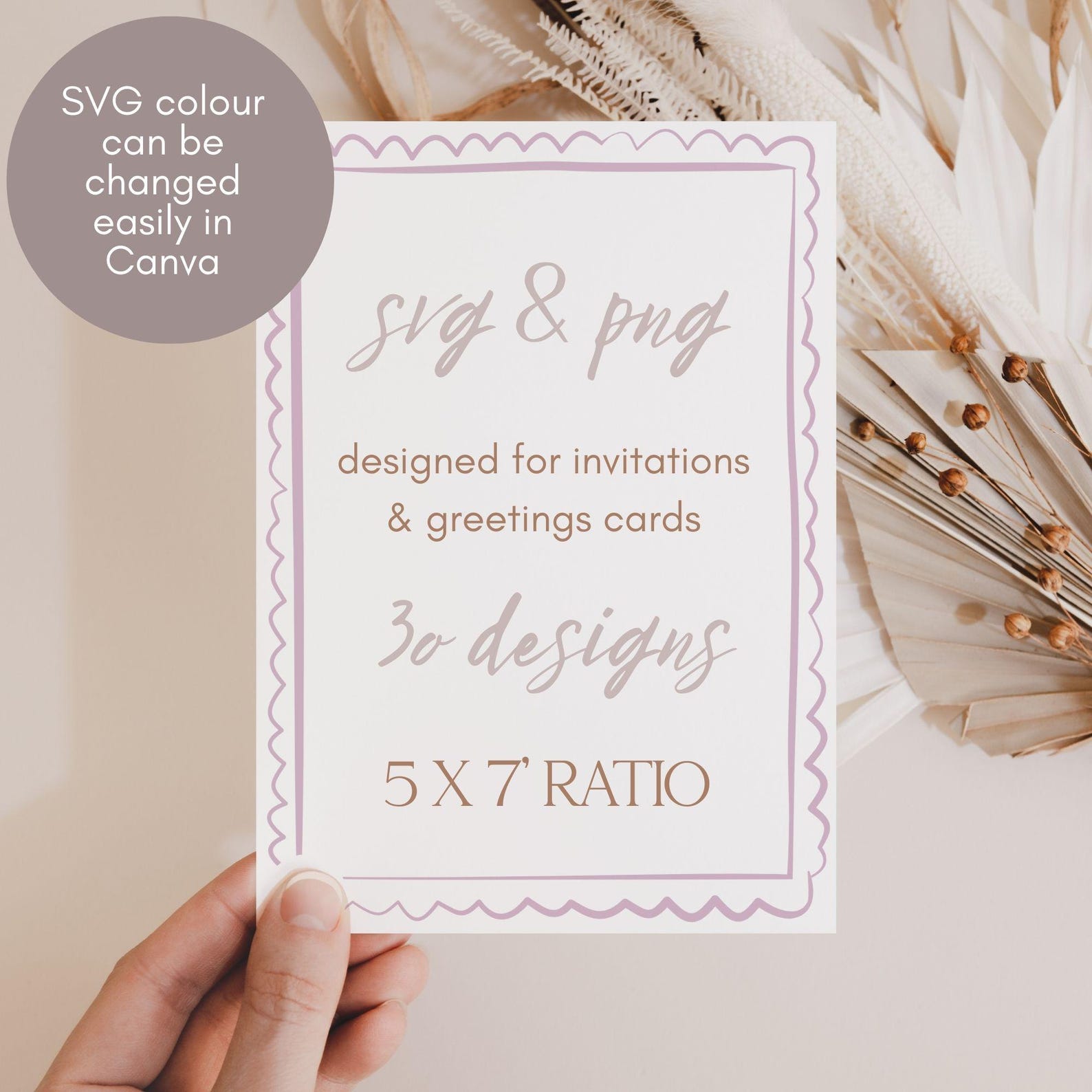 Whimsical Hand-drawn Frames SVG & PNG Bundle. Invitation Border ...