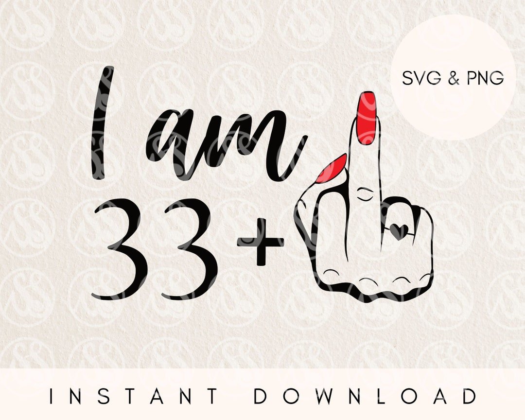 34th Birthday Svg, 34 Png, Svg Cut File for Cricut, 34 Svg, Birthday ...