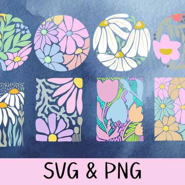 1970 Flower Svg - Etsy