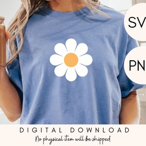 Simple Daisy SVG Set, Daisy With Heart Centre SVG, Clipart Daisy Svg ...