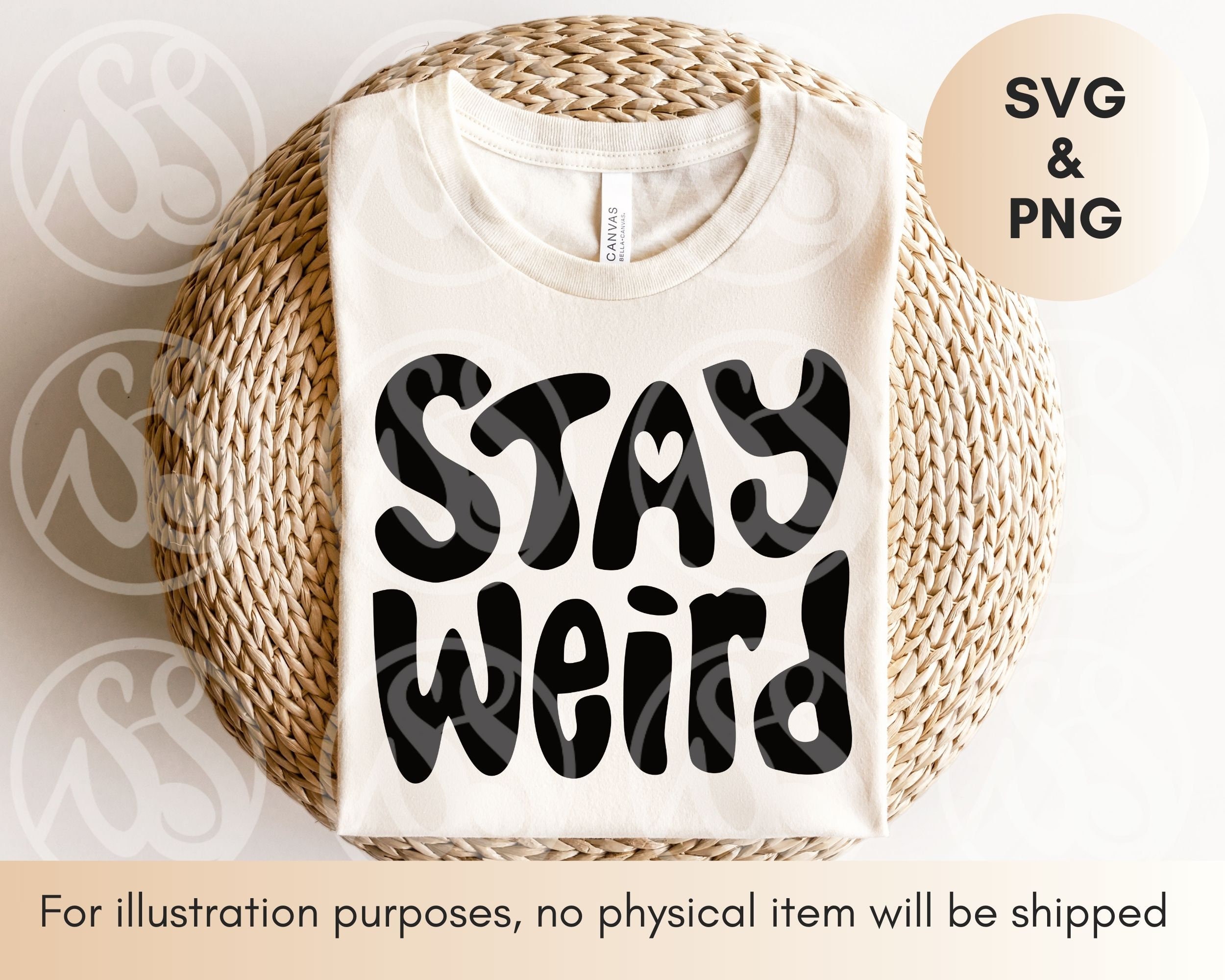 Trippy Svg Stay Weird Svg Heart Svg Trendy Svgt Shirt Cut - Etsy