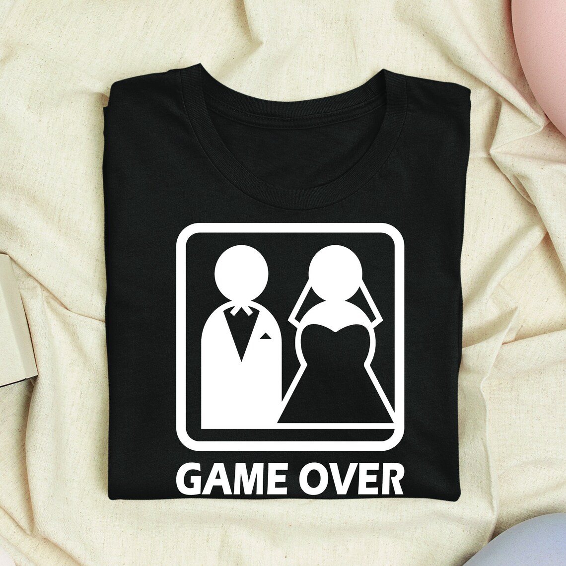 Funny Game Over Marriage Shirt, Married Game Over T-shirt, New Wife Tee ...