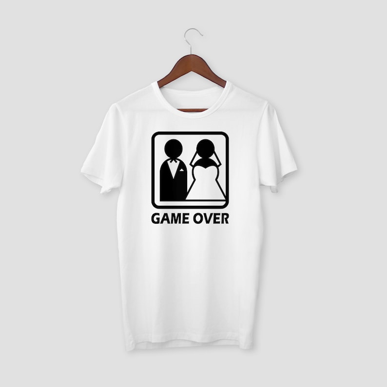 Funny Game Over Marriage Shirt, Married Game Over T-shirt, New Wife Tee ...