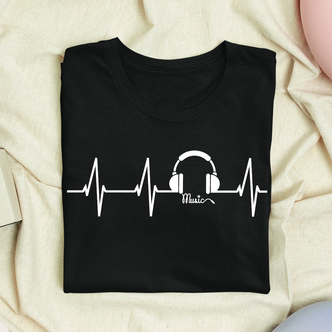 Music Heartbeat Shirt, Music Lifeline Tee, Music Lover Gift, Music ...