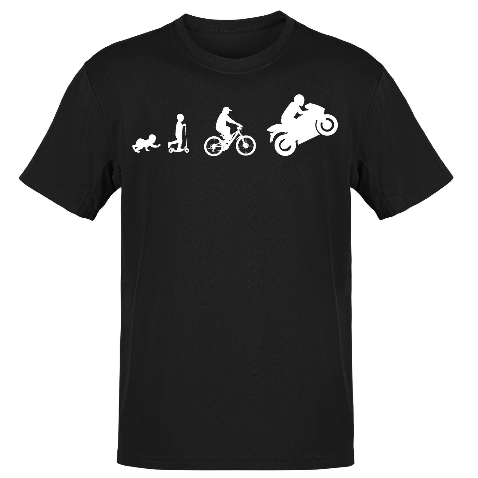 Funny Motorcycle Shirt, Motorcyclist Evolution Tee, Scooter Shirt, Bike ...