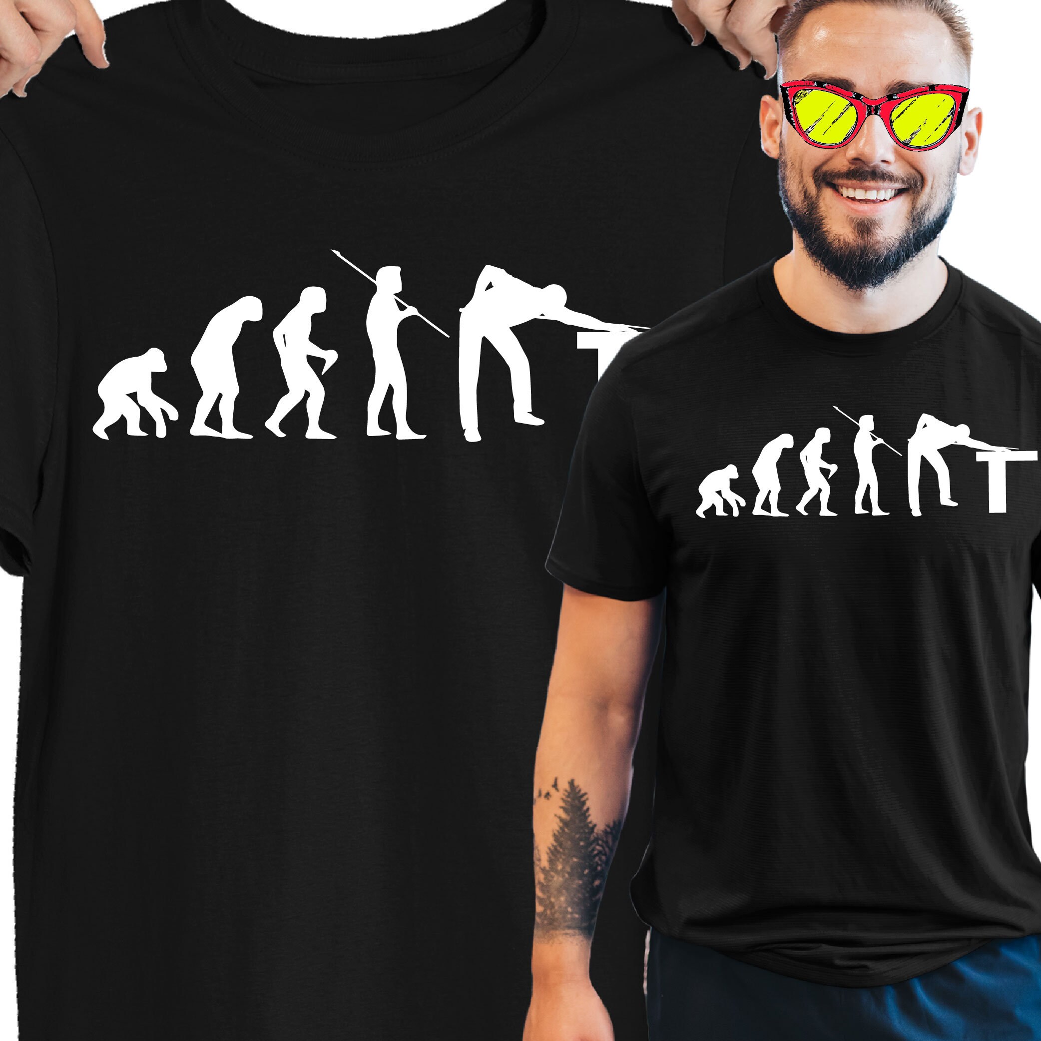 Billards Evolution Shirt, Billards Lover Tee, Gift for Billards Lovers ...
