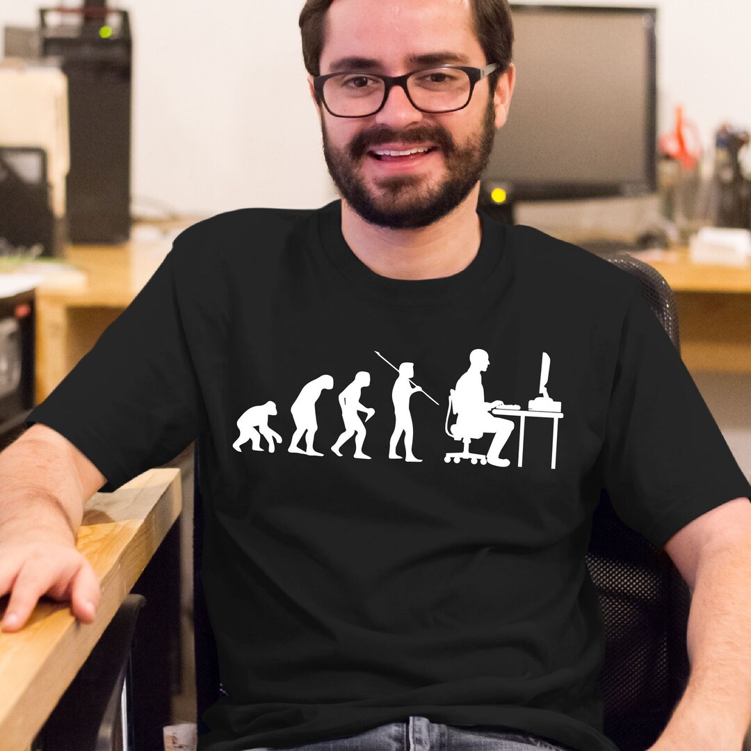 Computer Worker Evolution Shirt, Graphic Designer Evoltution Shirt ...