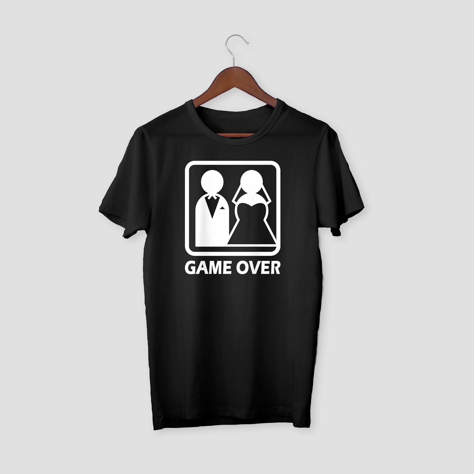 Funny Game Over Marriage Shirt, Married Game Over T-shirt, New Wife Tee ...