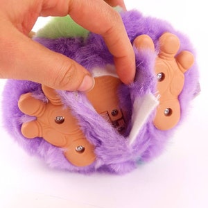 Funky Furby With Box and Spoon 2006 WORKING Purple and Green Ultra Rare ...