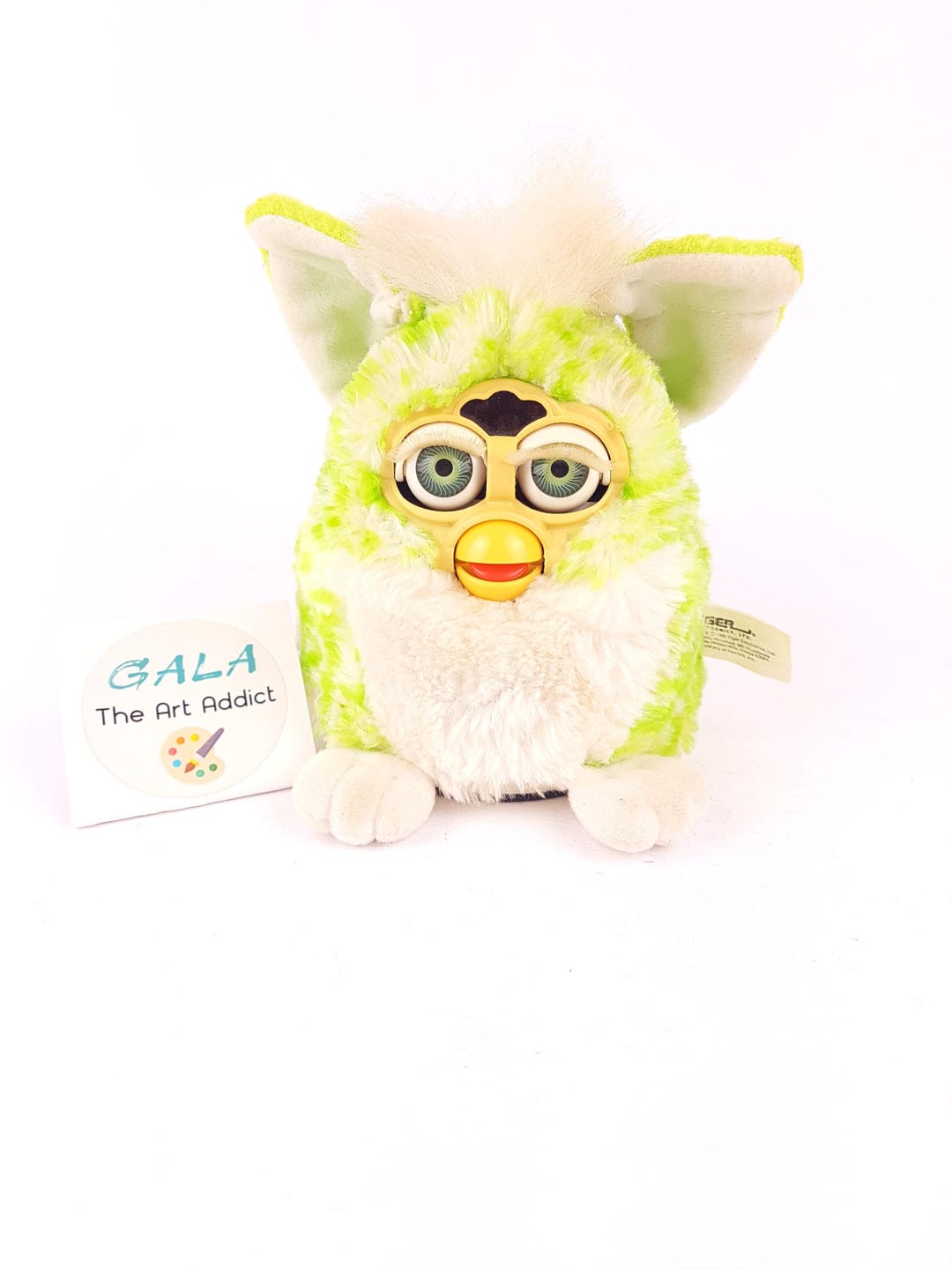 Furby Baby Lime Green WORKING Ultra Rare With Green Eyes Old 1998 ...