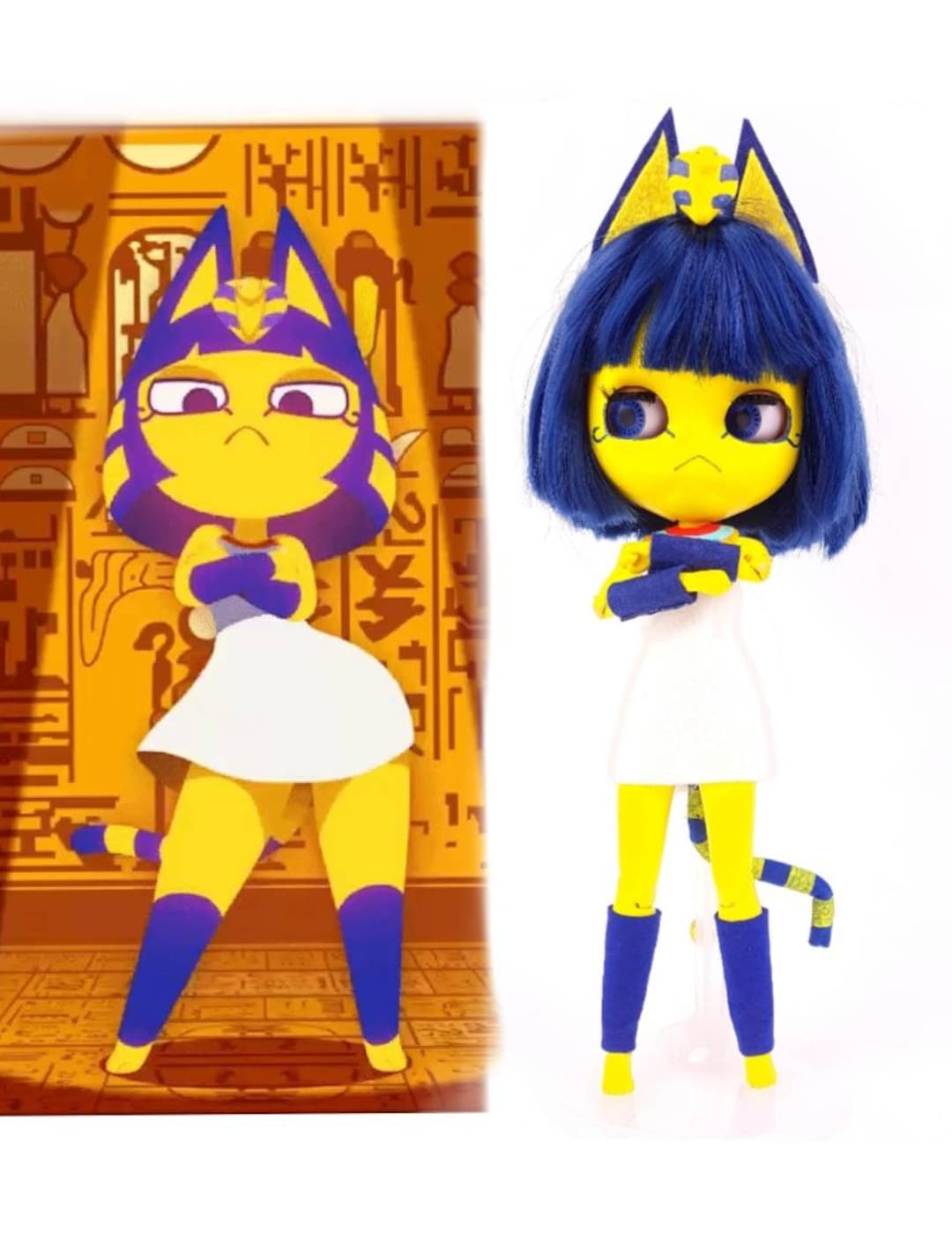 Blythe Doll Anhka Zone OOAK Custom NSFW Animal Crossing Cat Egypt ...