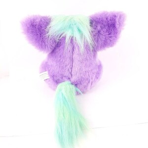 Funky Furby With Box and Spoon 2006 WORKING Purple and Green Ultra Rare ...