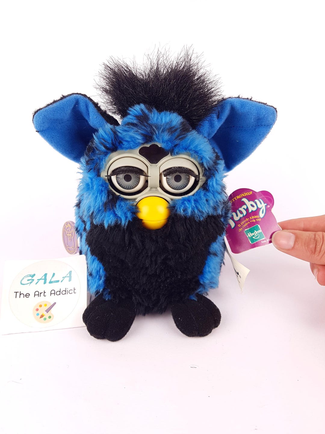 Furby Blue Turtle WORKING With Tag 1999 Rare Old 1998 Furbies Speaks ...