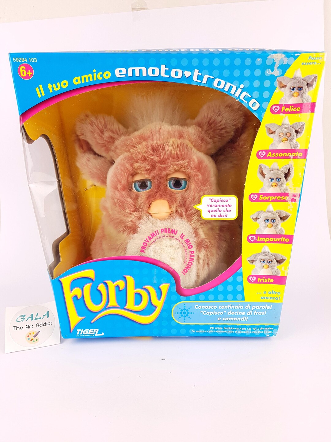 Furby Red Velvet NIB New in Box Unopened Sealed 2005 Very Rare Italian ...