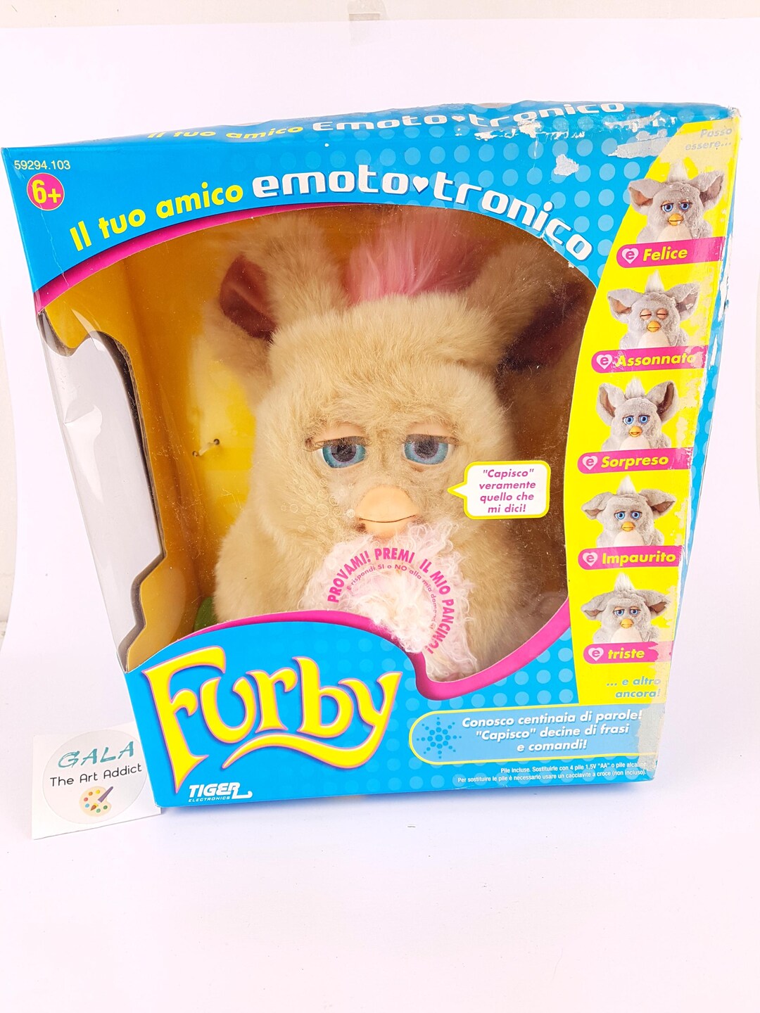 Furby Sand NIB New in Box Unopened Sealed 2005 Very Rare Italian ...