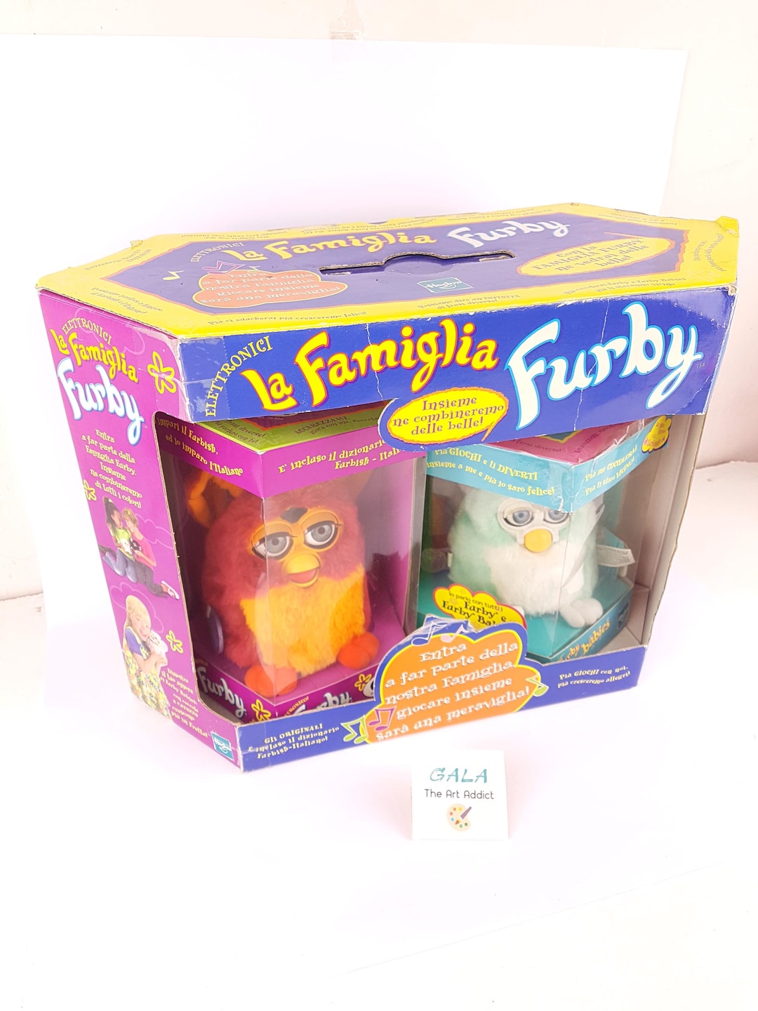 La Famiglia Furby Box EXTREMELY RARE Italian Pack Old 1998 Furbies ...