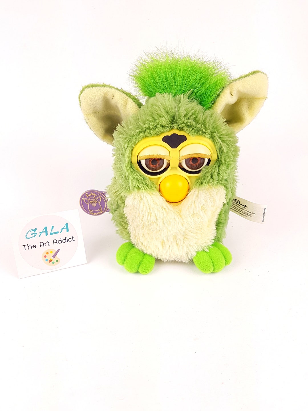 Furby Frog 1999 WORKING but LOW VOICE Green Old 1998 Furbies Speaks ...