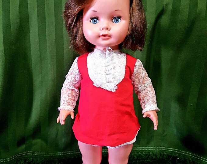 1960s Talking Doll Pull String Lidia NOT WORKING Old Vintage Sleepy ...