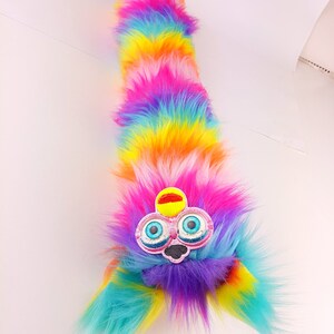 PRE-ORDER Mini Long Furby Rainbow Fur Cheap Custom 3d Printed Faceplate ...