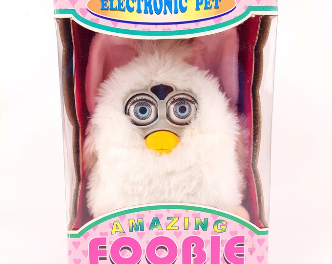 Foobie With Box White Electronic Pet Amazing Foobie Speaks English - Etsy