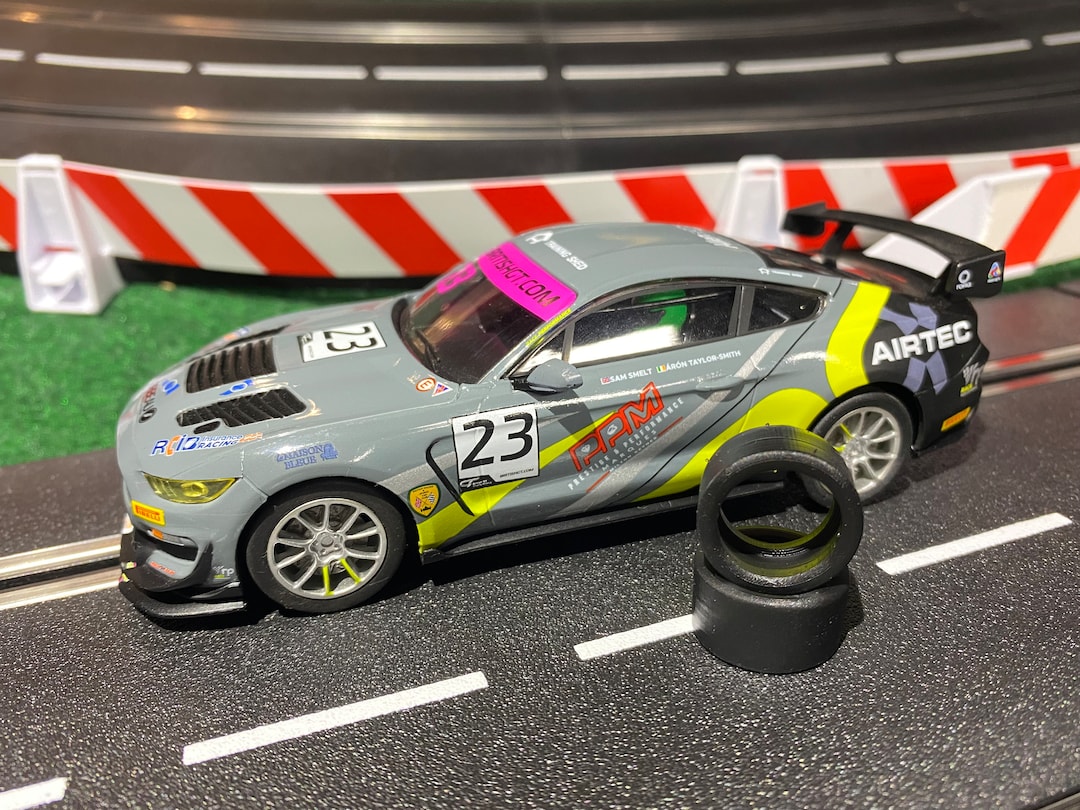 Scalextric Ford Mustang GT4 Rear Tires (1 Pair) - Etsy